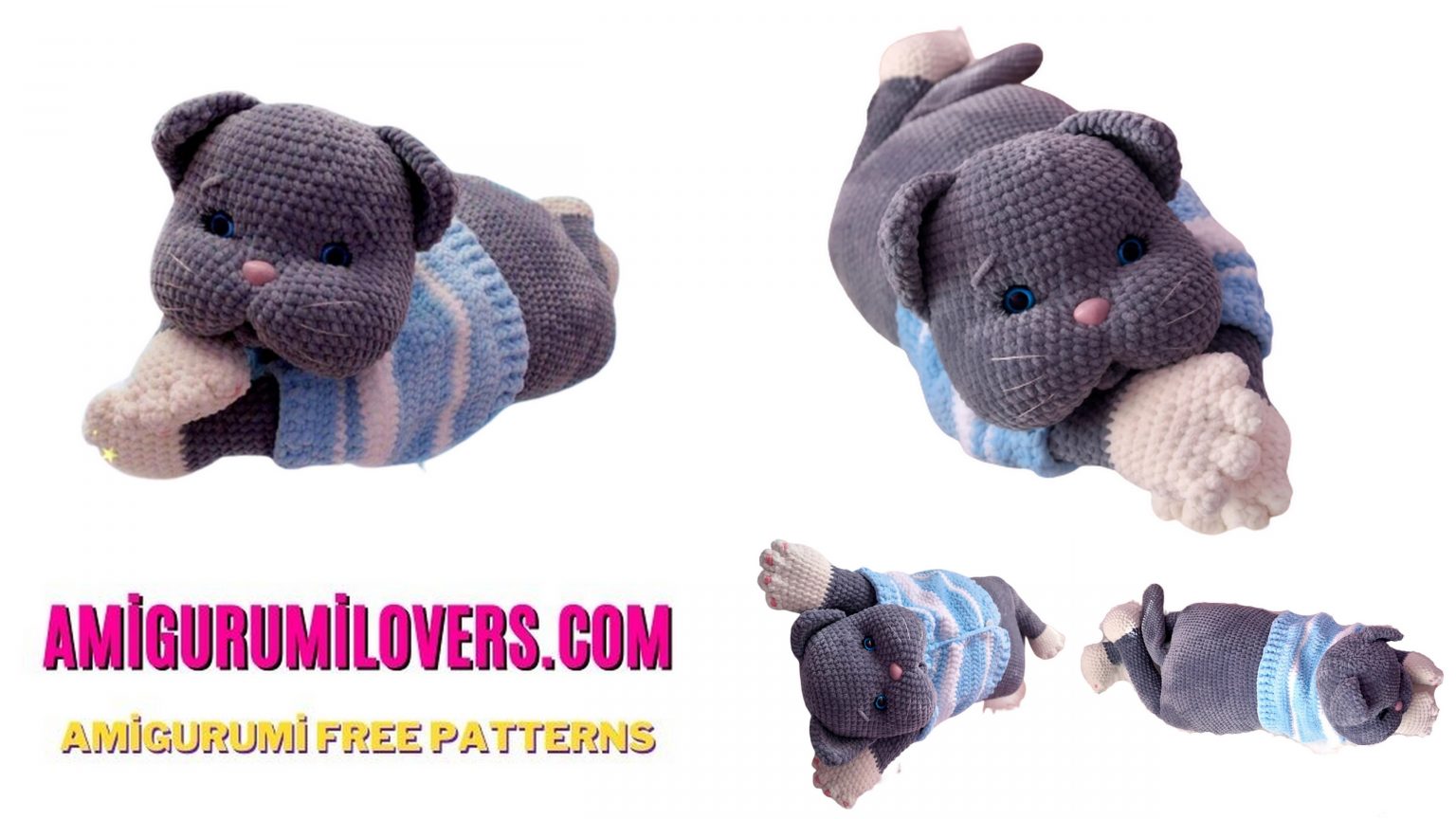 Free Fat Cat Amigurumi Pattern | Craft Your Chubby Crochet Kitty Friend ...