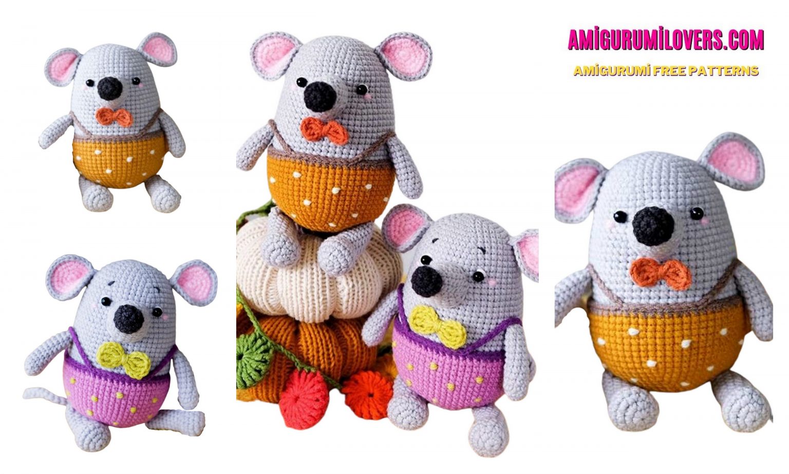 Free Cute Mouse Amigurumi Pattern | Craft Your Adorable Crochet Mouse ...
