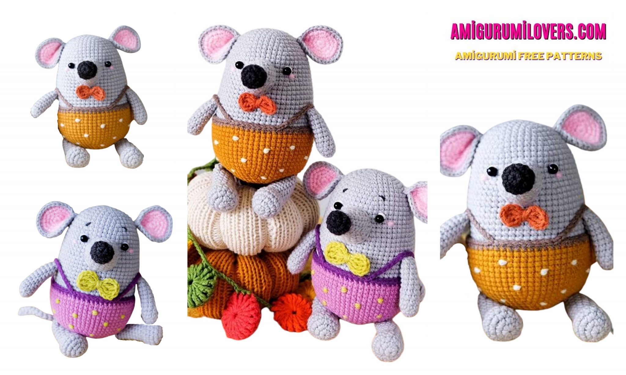 Free Cute Mouse Amigurumi Pattern | Craft Your Adorable Crochet Mouse ...