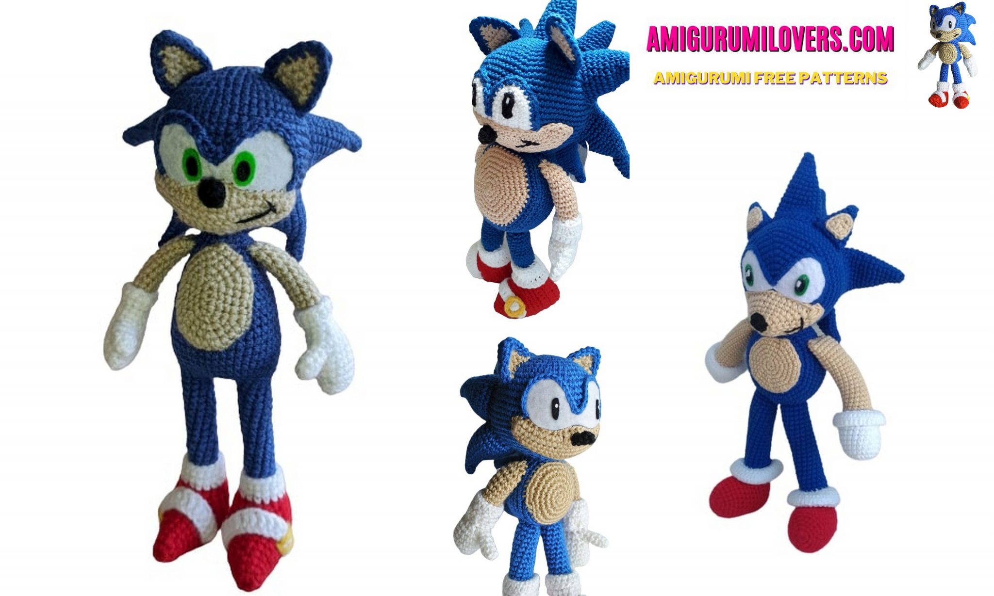 Super Sonic Amigurumi Free Crochet Pattern - Craft Your Own Speedster ...