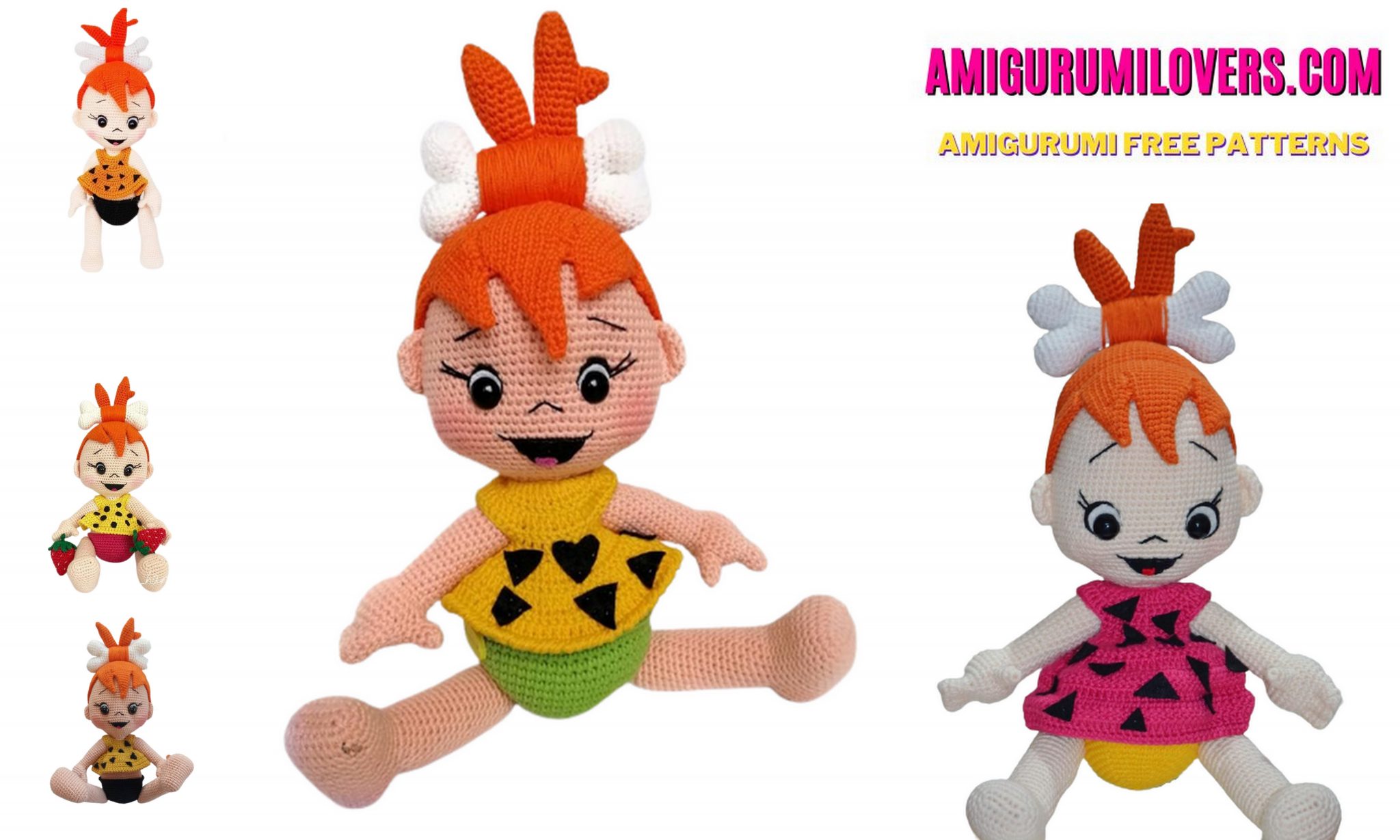 Crafting Nostalgia: Amigurumi Pebbles Flintstone Free Crochet Pattern ...