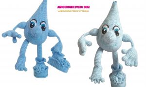 Water Drop Amigurumi Free Crochet Pattern - Amigurumilovers.com