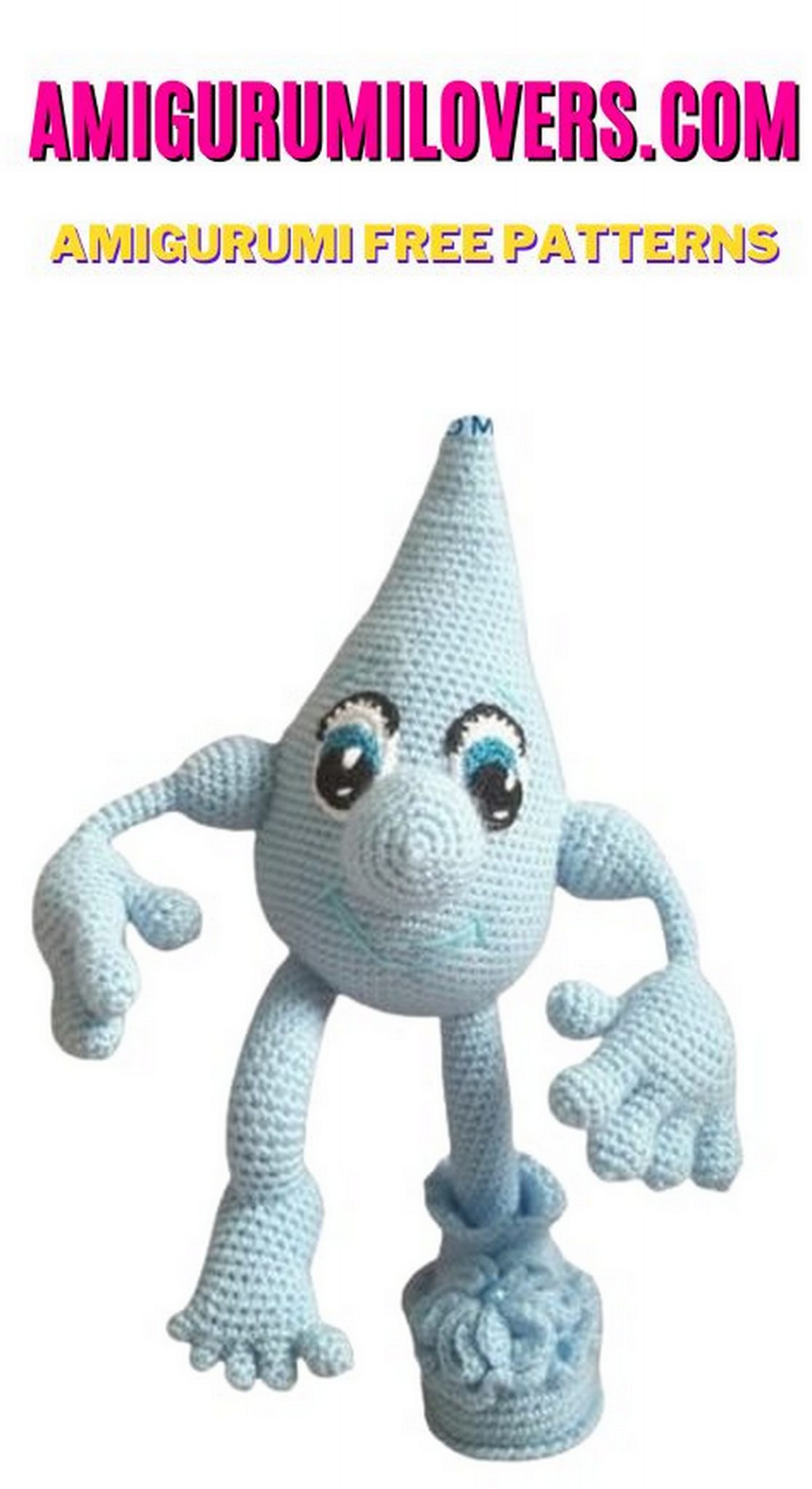 Water Drop Amigurumi Free Crochet Pattern - Amigurumilovers.com