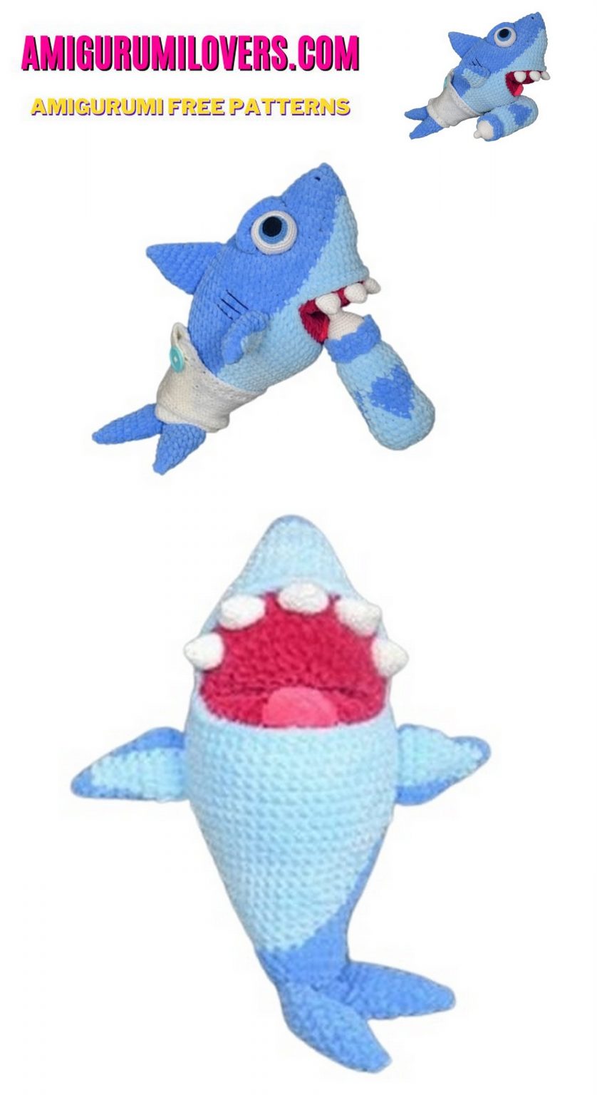 Amigurumi Baby Shark Free Crochet Pattern - Amigurumilovers.com
