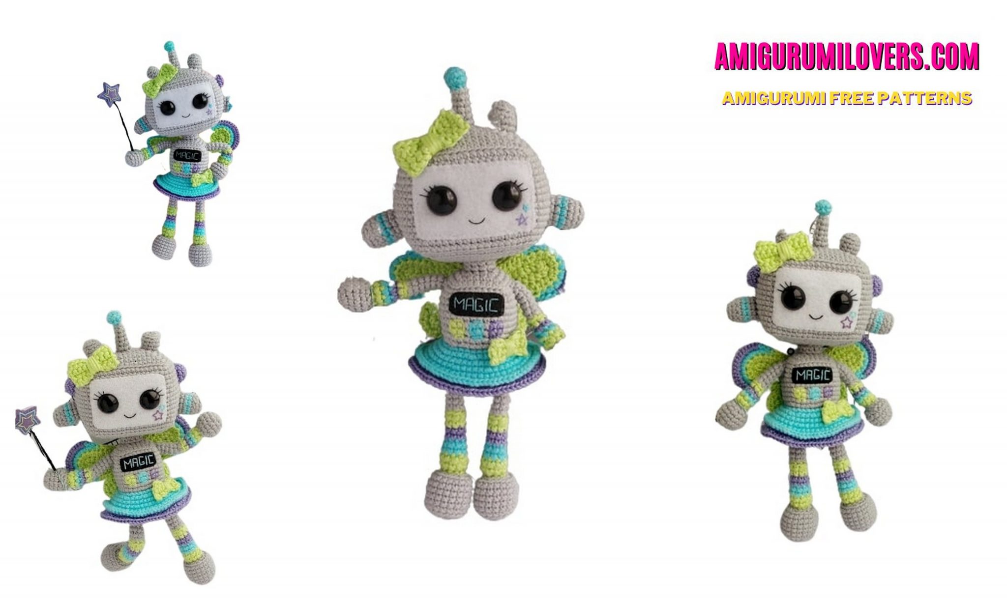 Amigurumi Ms. Robot Free Pattern - Amigurumilovers.com